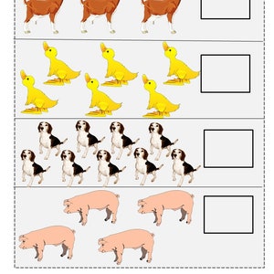 Preschool File Folder Games, Farm Animals Printables, Digital Download ...