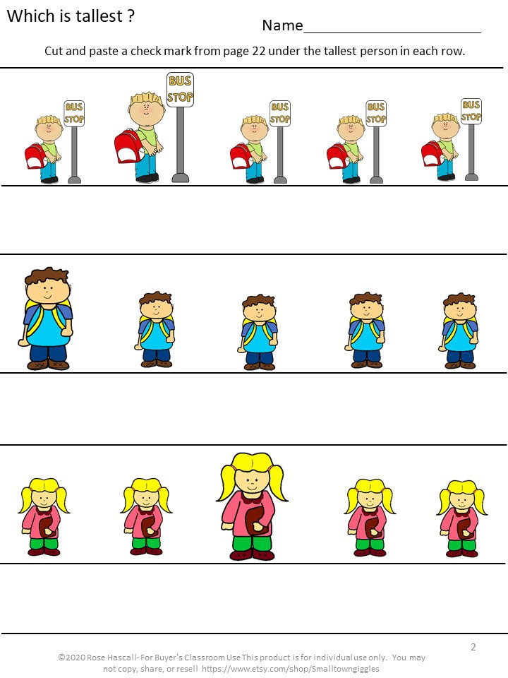 Back to School Basic Concepts Cut and Paste Fine Motor Skills - Etsy