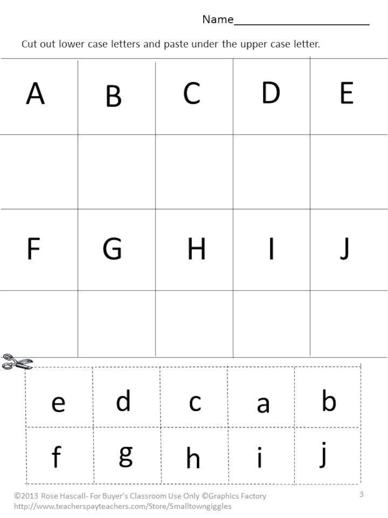 Distance Learning, Alphabet Writing Practice Worksheet Set, Digital ...