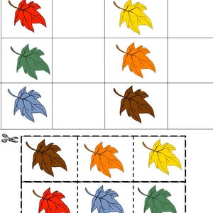 Color Matching, Cut and Paste Activities, Special Education Autism ...