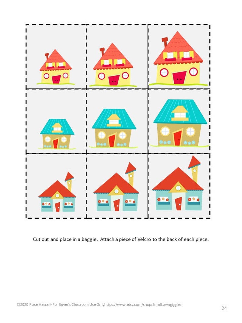 Preschool File Folder Games, Family, Math Teacher Printables, Digital ...