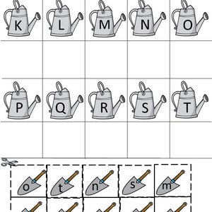 Planting a Vegetable Garden Math Literacy Cut Paste Packet P-K, K ...