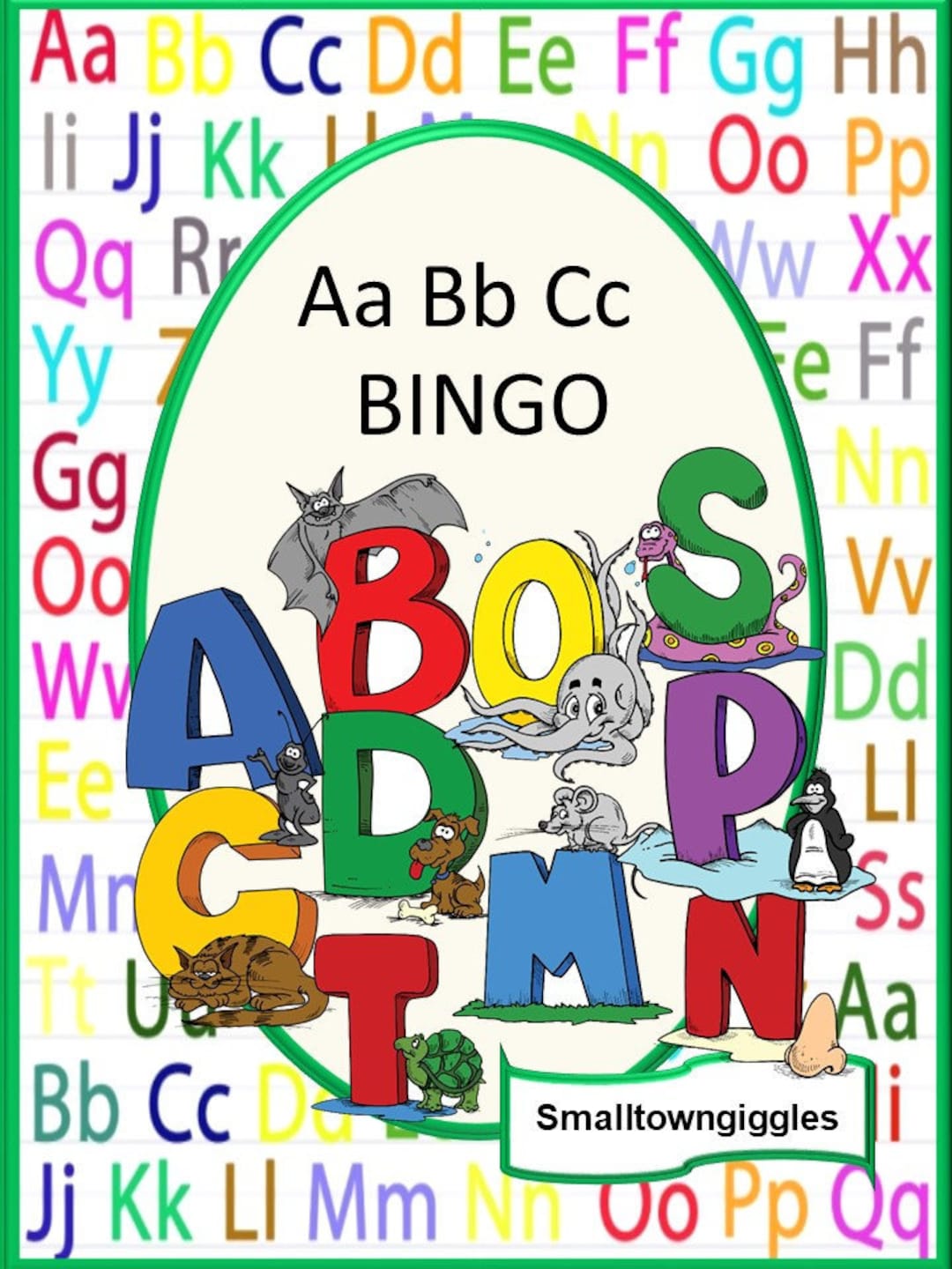Alphabet Games Distance Learning Packet for Kindergarten BINGO ...