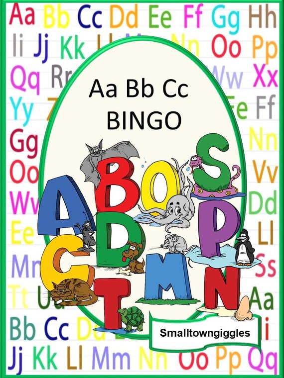 Alphabet Games Distance Learning Packet for Kindergarten BINGO | Etsy