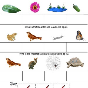 Amazing Matilda, A Monarch Tale, Butterfly, Cut and Paste, Mazes, P-K ...