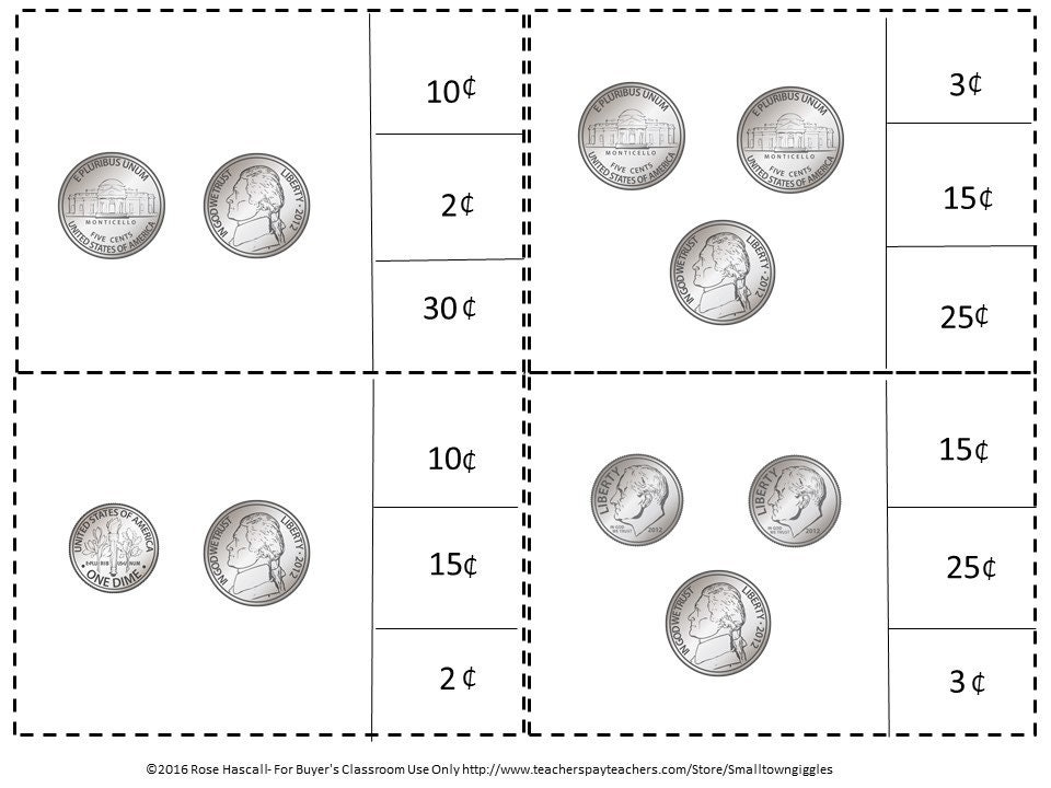 Counting Coins Charts