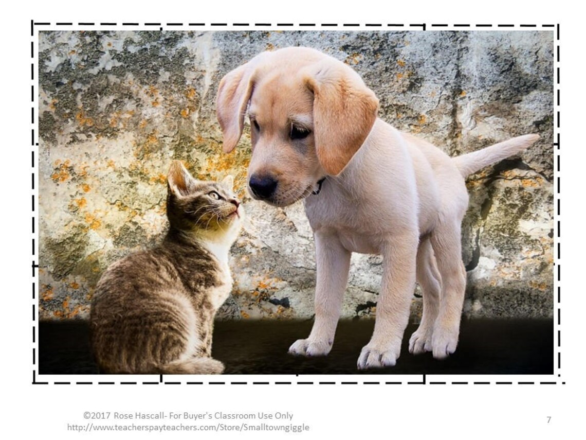 Dogs Puppies Cut and Paste Puzzles, Fine Motor Skills, Teaching ...