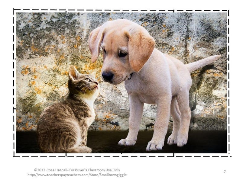 Dogs Puppies Cut and Paste Puzzles, Fine Motor Skills, Teaching ...