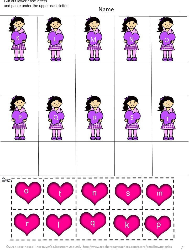 February Math and Literacy Cut and Paste Unit Preschool - Etsy