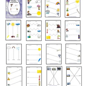 Weather Tracing Activities Early Childhood Special Education Preschool ...