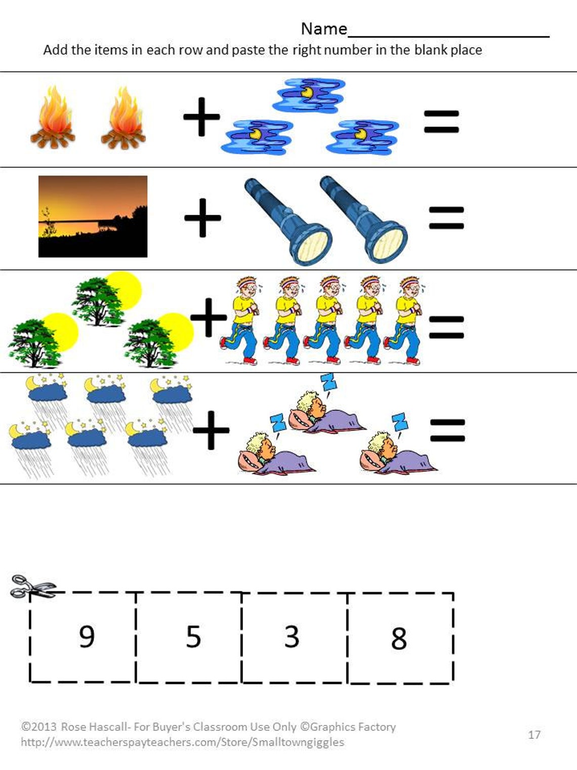 Teaching Materials, Instant Printable, Back to School,day or Nightcut ...