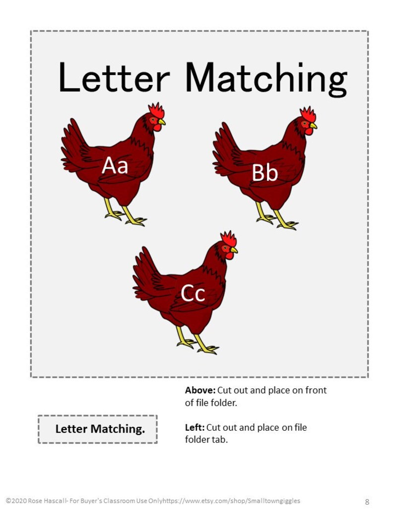 Preschool File Folder Games, Farm Animals Printables, Digital Download ...