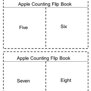 Apple Counting Interactive Cut and Paste Flip Book Special Education ...