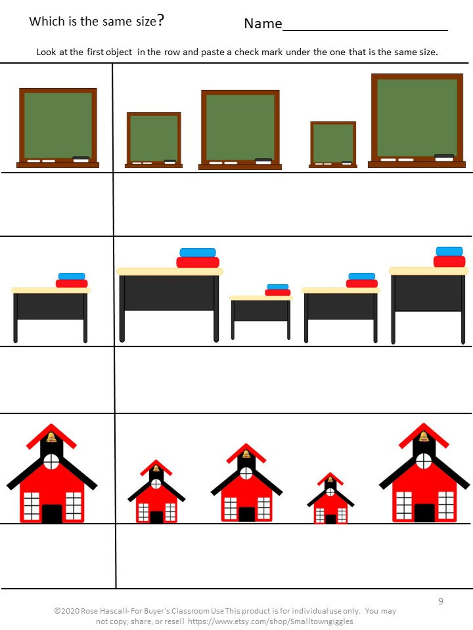 Back to School Basic Concepts Cut and Paste Fine Motor Skills - Etsy