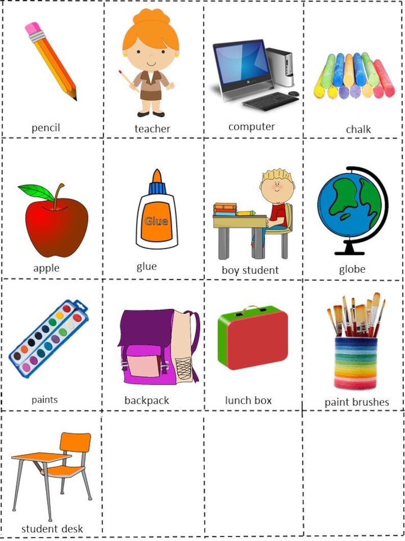 Back to School Bingo Game for Beginning of the Year Activities ...