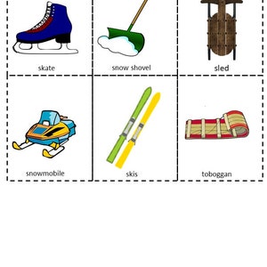 Winter Fun Memory Matching Game Fine Motor Skills Special Education ...