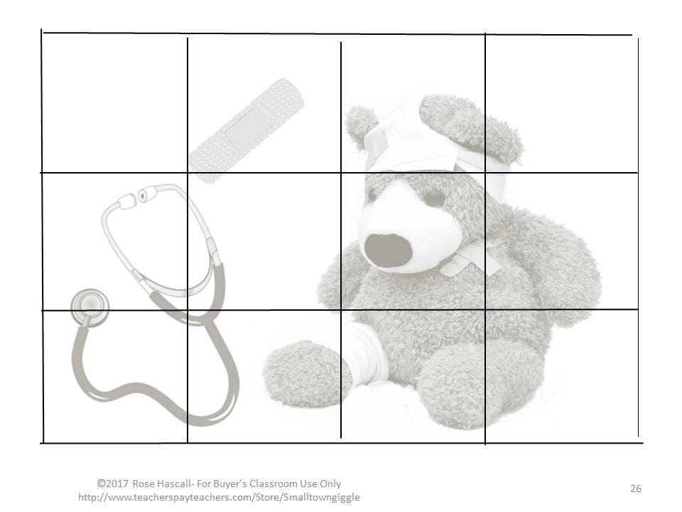 Teddy Bear Cut and Paste Puzzles Preschool Kindergarten Special ...