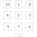 Number Tracing 1-10, Numbers Cut and Paste Worksheets,kindergarten ...