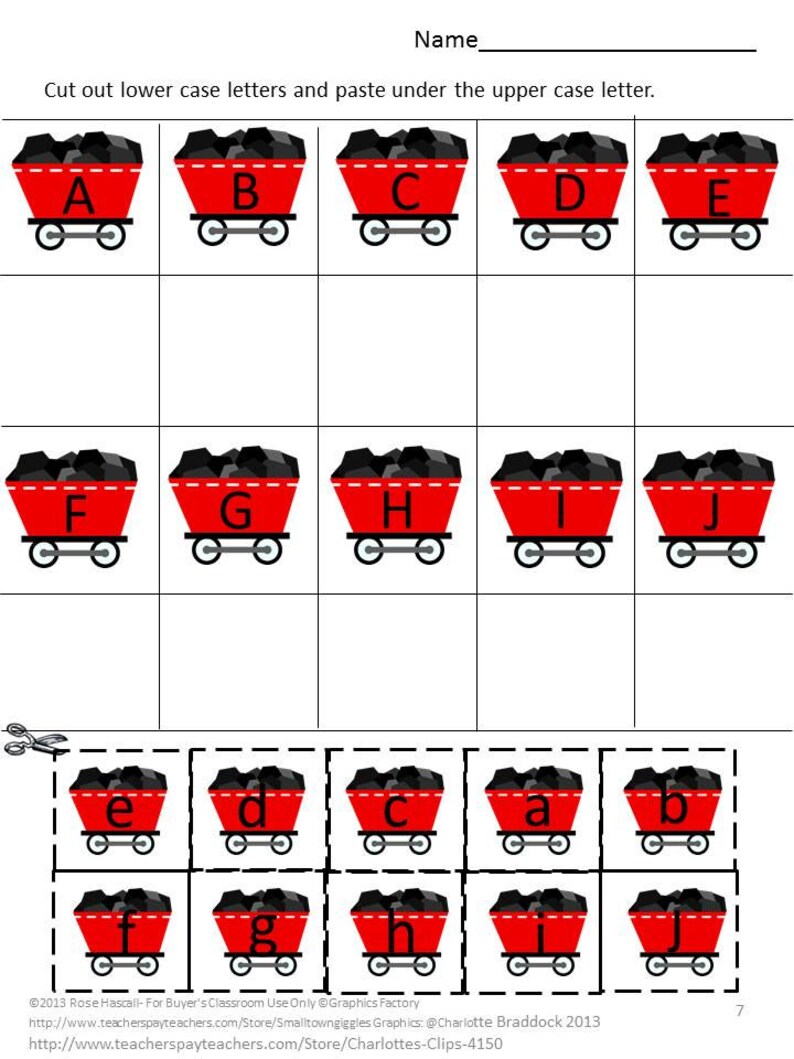 All Aboard Everything Trains Cut and Paste - Etsy