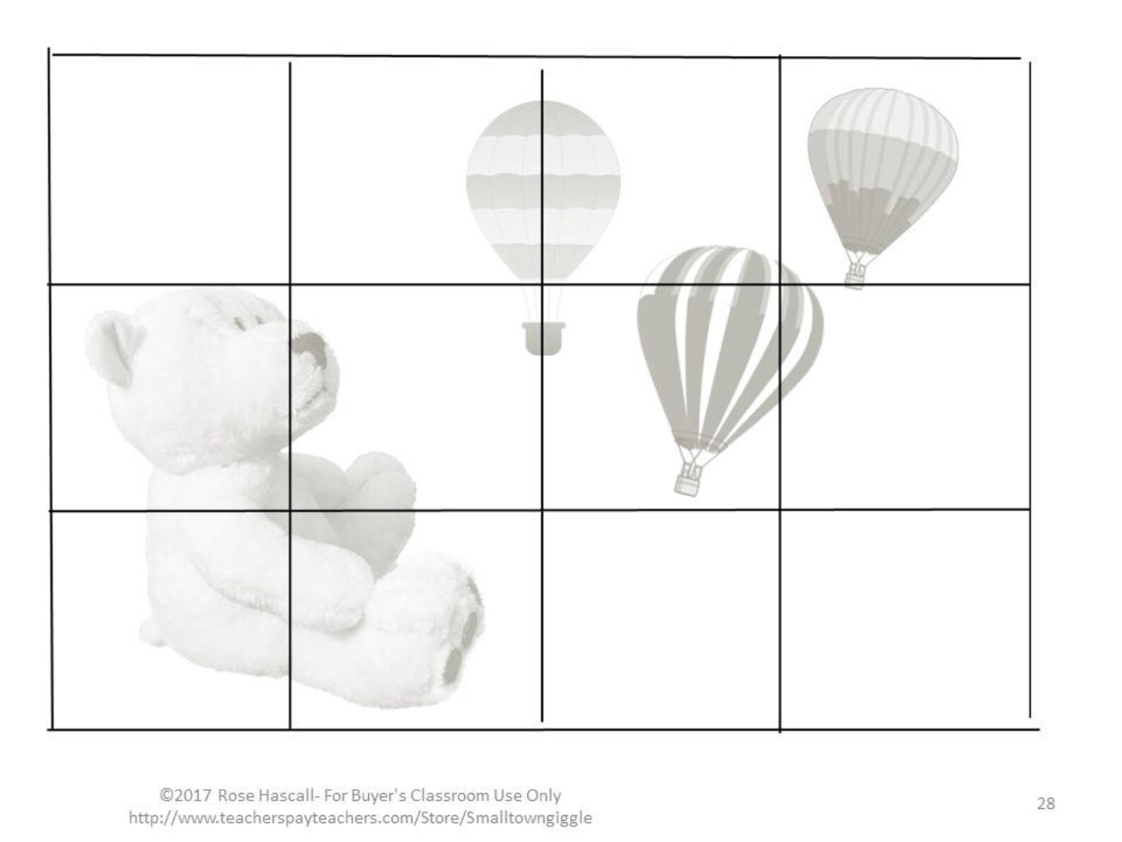 Teddy Bear Cut and Paste Puzzles Preschool Kindergarten Special ...