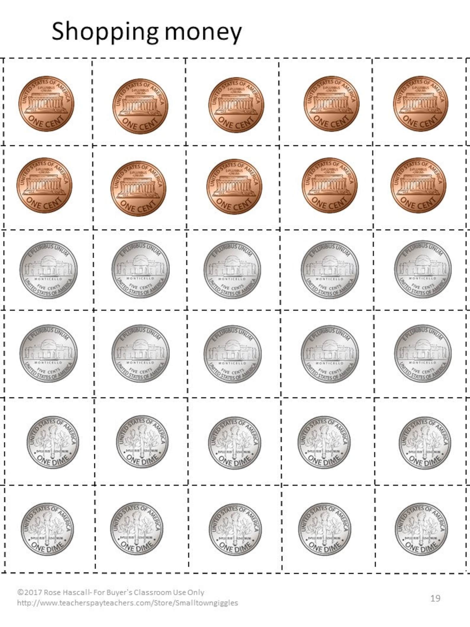 Coins Money Activities Counting Coins Identifying Coins Special ...