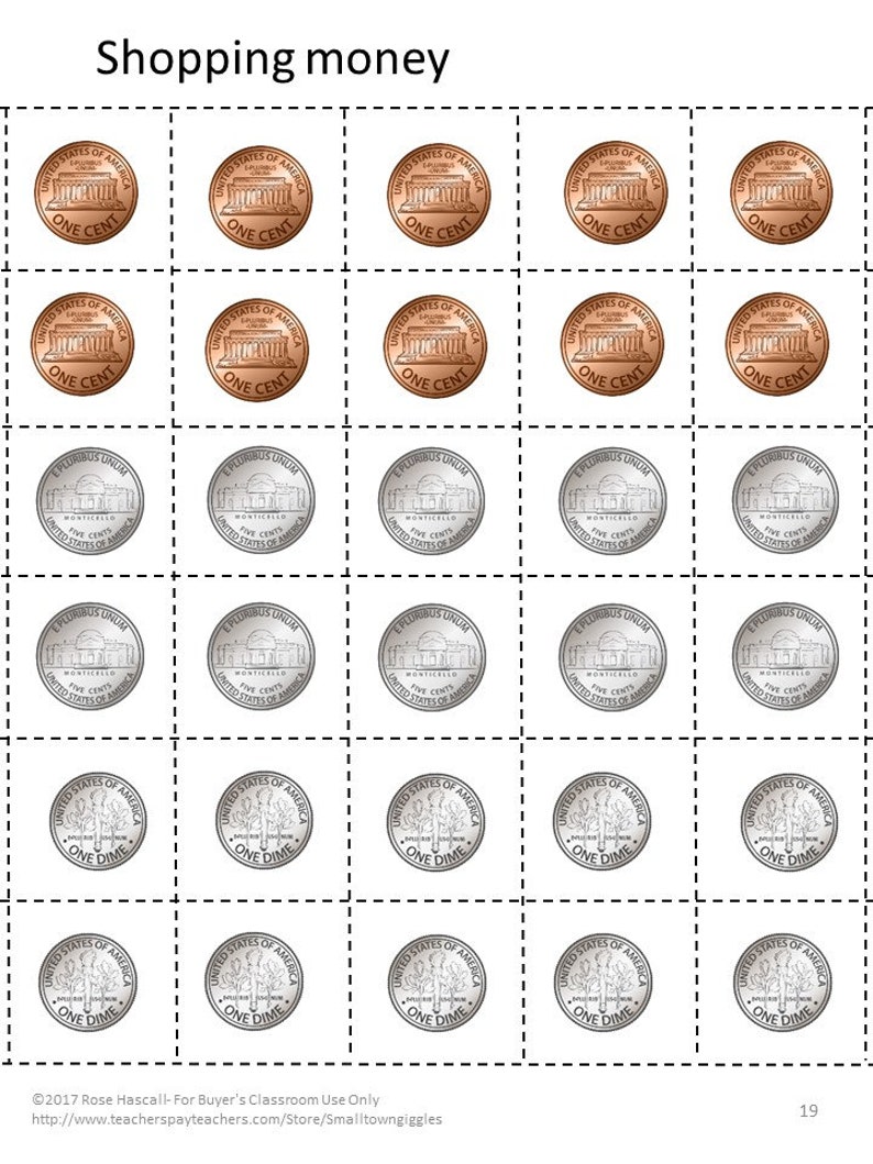 Coins Money Activities Counting Coins Identifying Coins Special ...