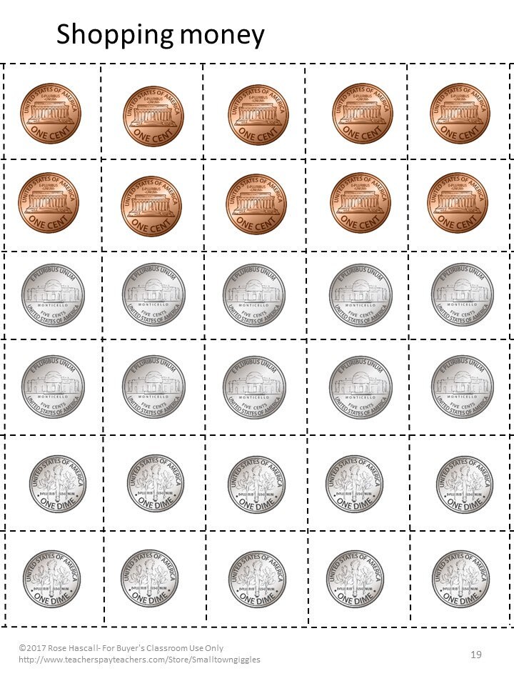 Coins Money Activities Counting Coins Identifying Coins Special ...