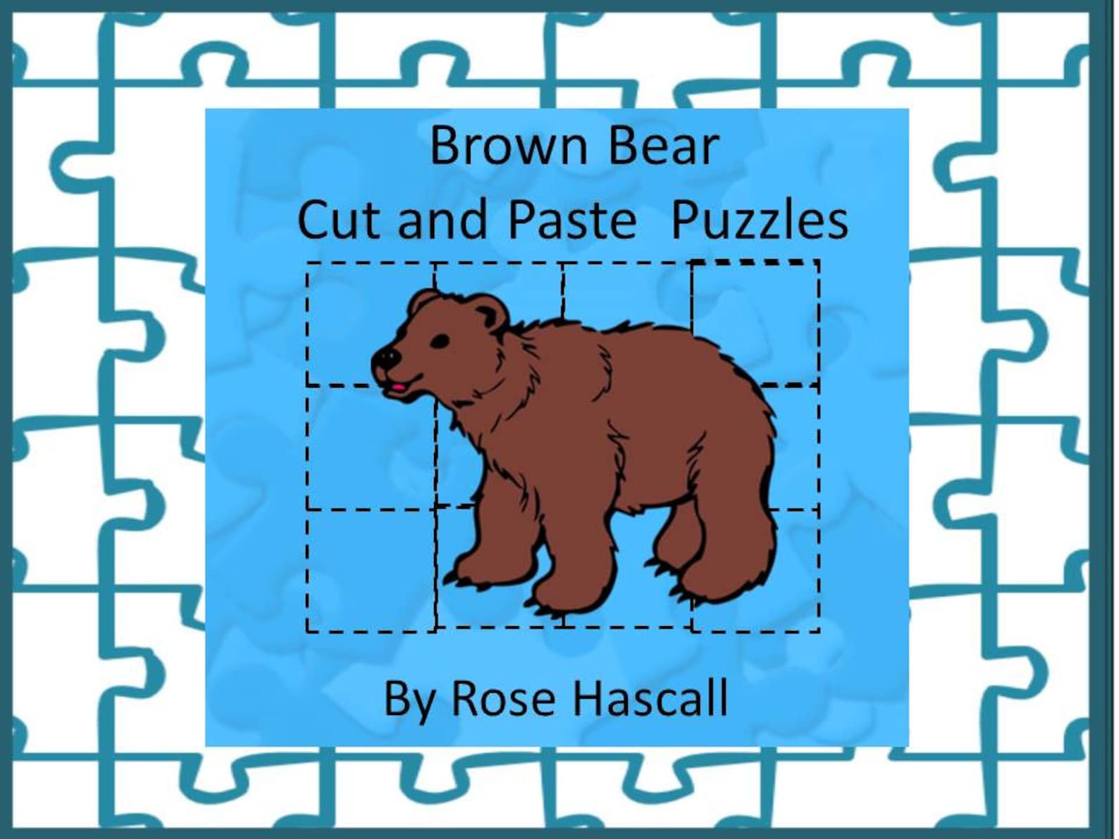 Brown Bear Brown Bear Cut and Paste Puzzles Special Education Preschool ...