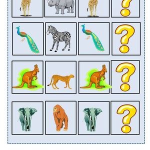 Zoo File Folder Games Fine Motor Skills Color Matching Letter Matching ...