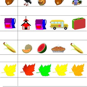 Fall Activities Sorting Printable Special Education Math Fine Motor ...