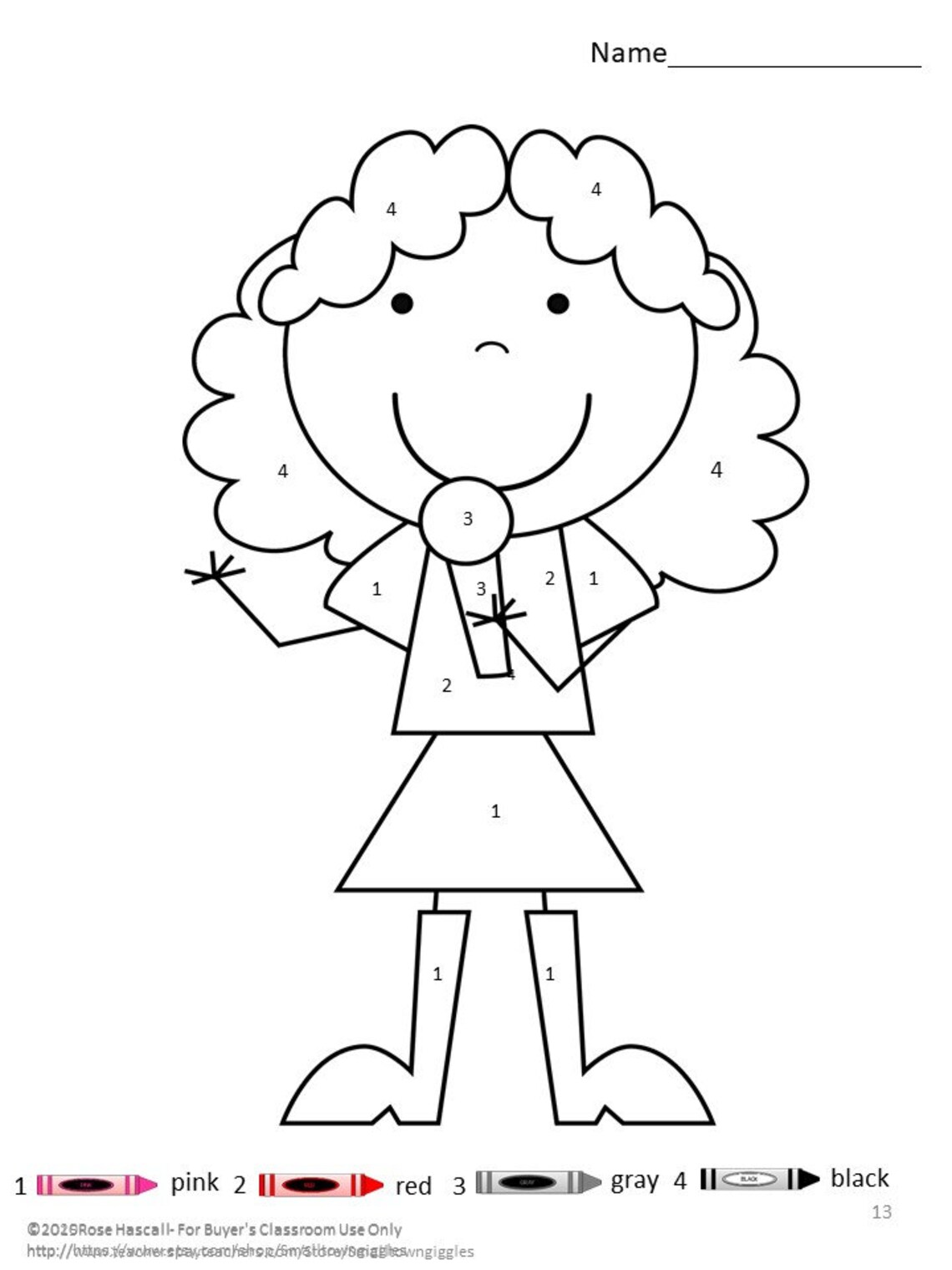 Music Color by Number, Color by Code, Early Childhood, Digital Down ...