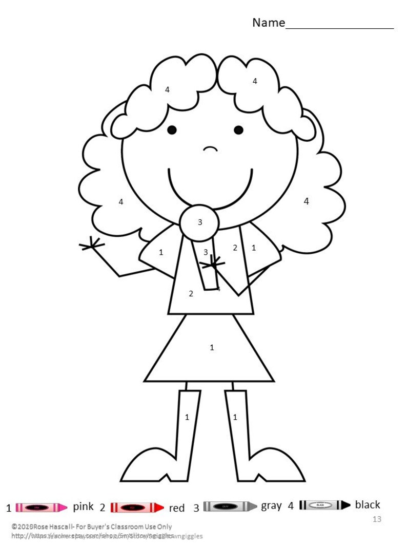 Music Color by Number, Color by Code, Early Childhood, Digital Down ...