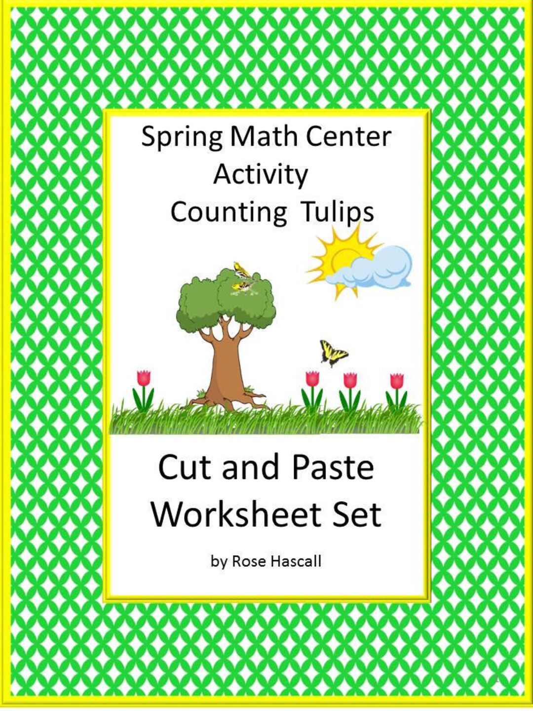 Spring Math Center Activity Counting the Tulips P-K, K, Special ...