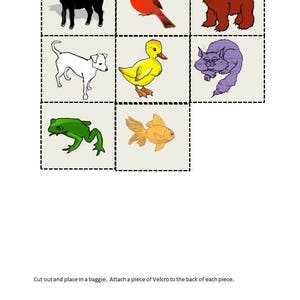 Brown Bear Brown Bear File Folder Games Math and Literacy Preschool ...