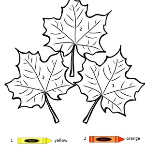 Fall Color by Number Math Center Kindergarten Special Education Autism ...