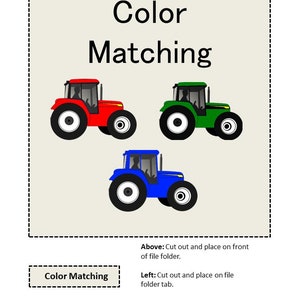 Preschool File Folder Games, Farm Math Teacher Printables, Digital ...