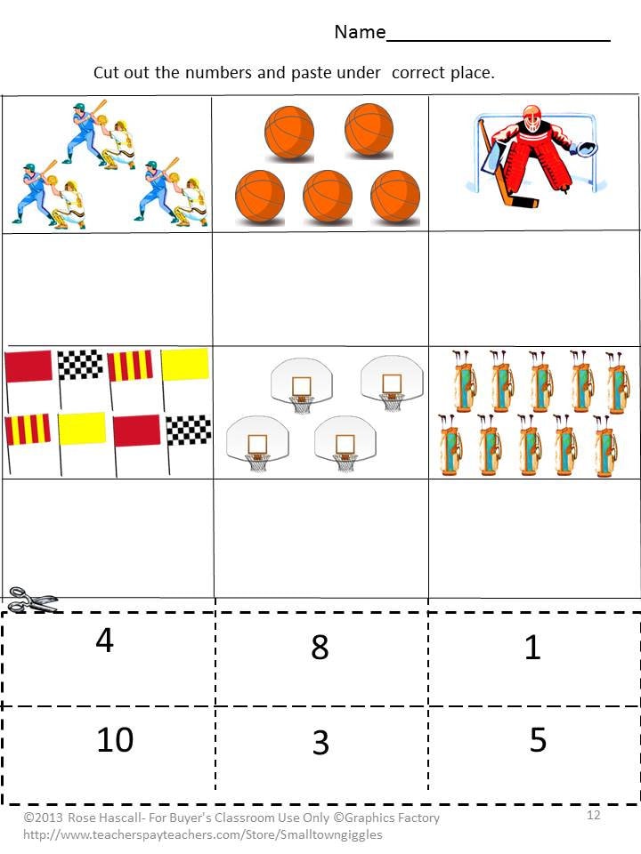 What is Your Favorite Sport Math Literacy Cut Paste Distance Learning ...