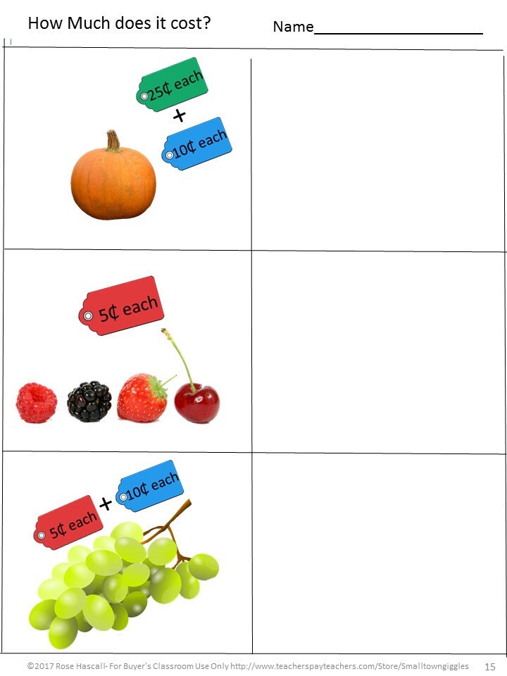 Coins Money Activities Counting Coins Identifying Coins Special ...