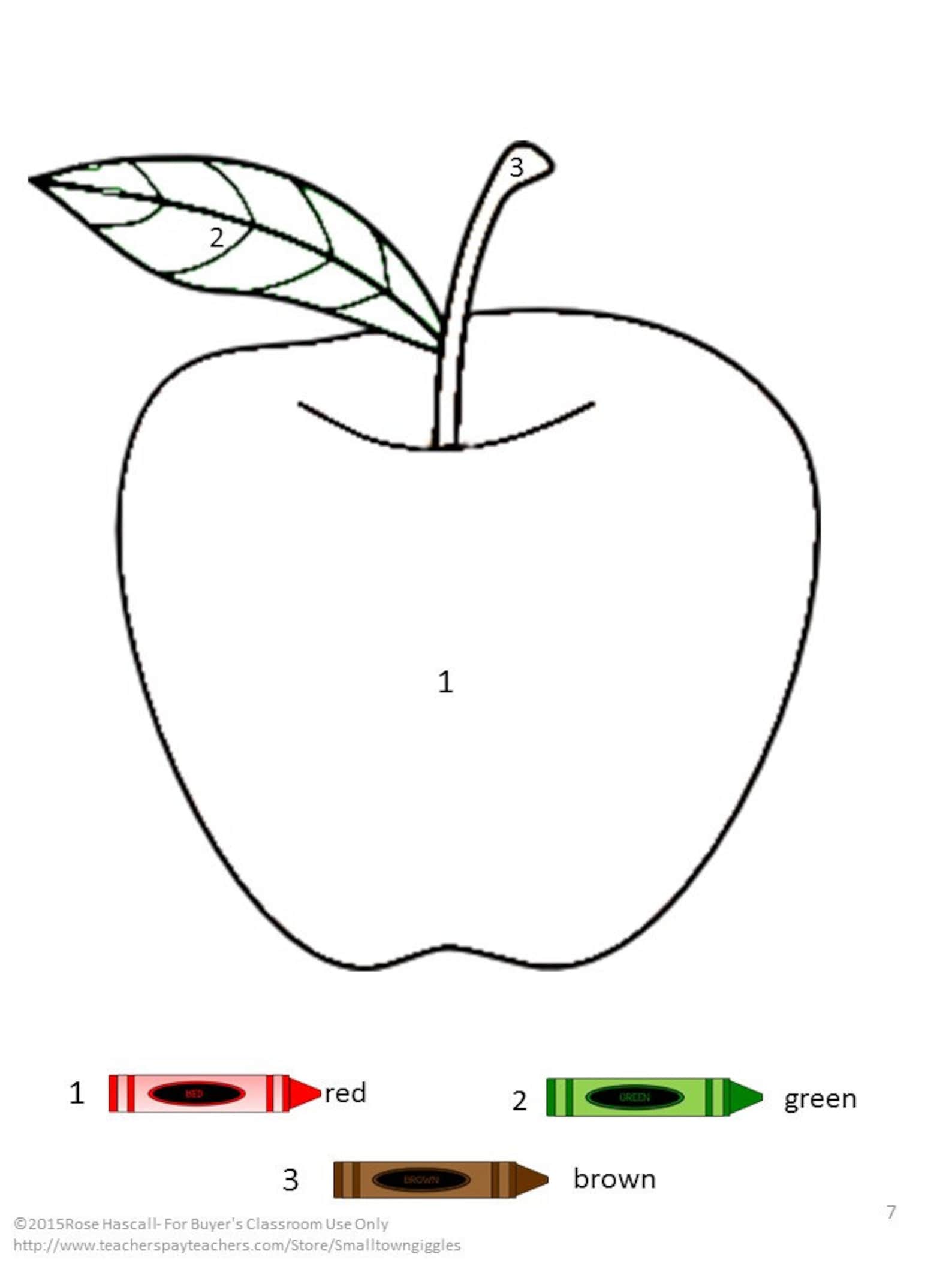 Fall Color by Number Math Center Kindergarten Special Education Autism ...
