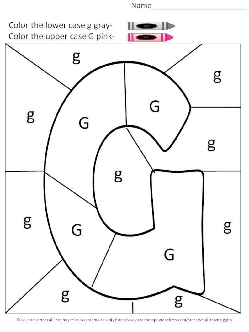 Special Education ABC Color by Code, Preschool, Kindergarten, Autism ...