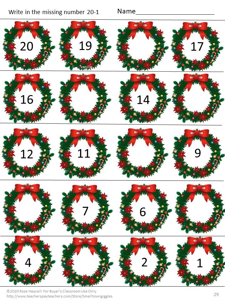 Winter Math Worksheets, Distance Learning, Digital Download, Printable ...