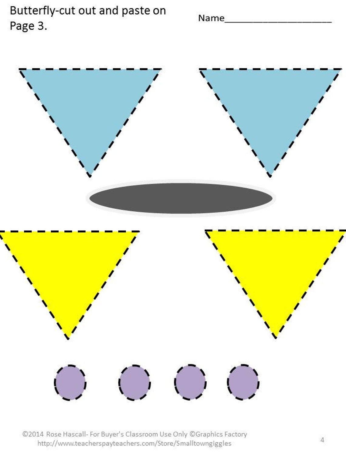 Shapes Set 2 Cut and Paste Shapes, Fine Motor Activities Special ...