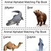 Zoo Animal Alphabet Uppercase Lowercaseletter Matching Cut and Paste ...