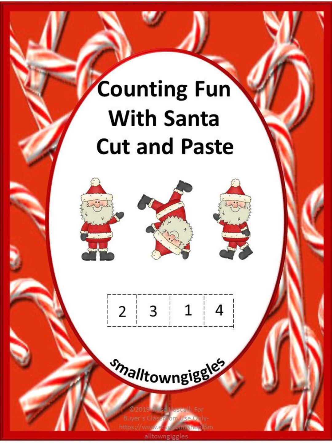Christmas Math Centers,math Worksheets, Fine Motor Skills,cut and Paste ...