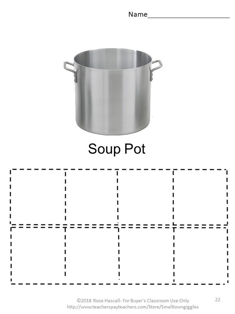 Growing Vegetable Soup Cut and Paste Activities Digital Download ...