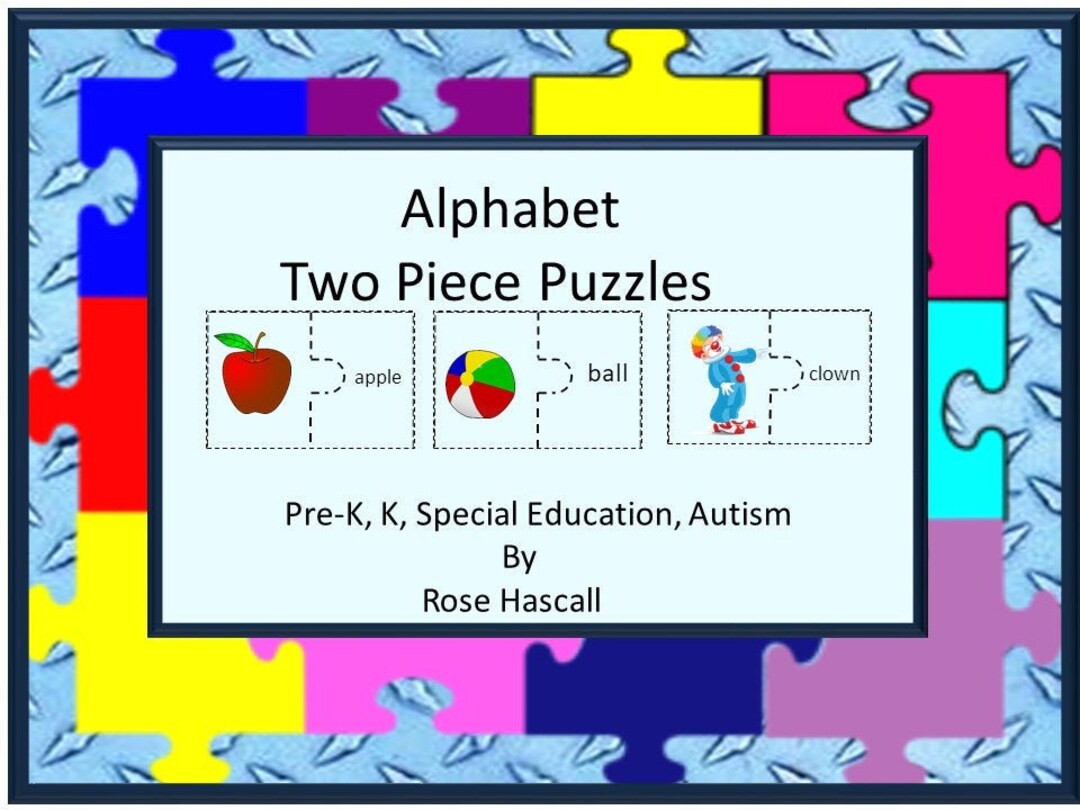 Distance Learning, Alphabet Printable Puzzles, Homeschool Preschool ...