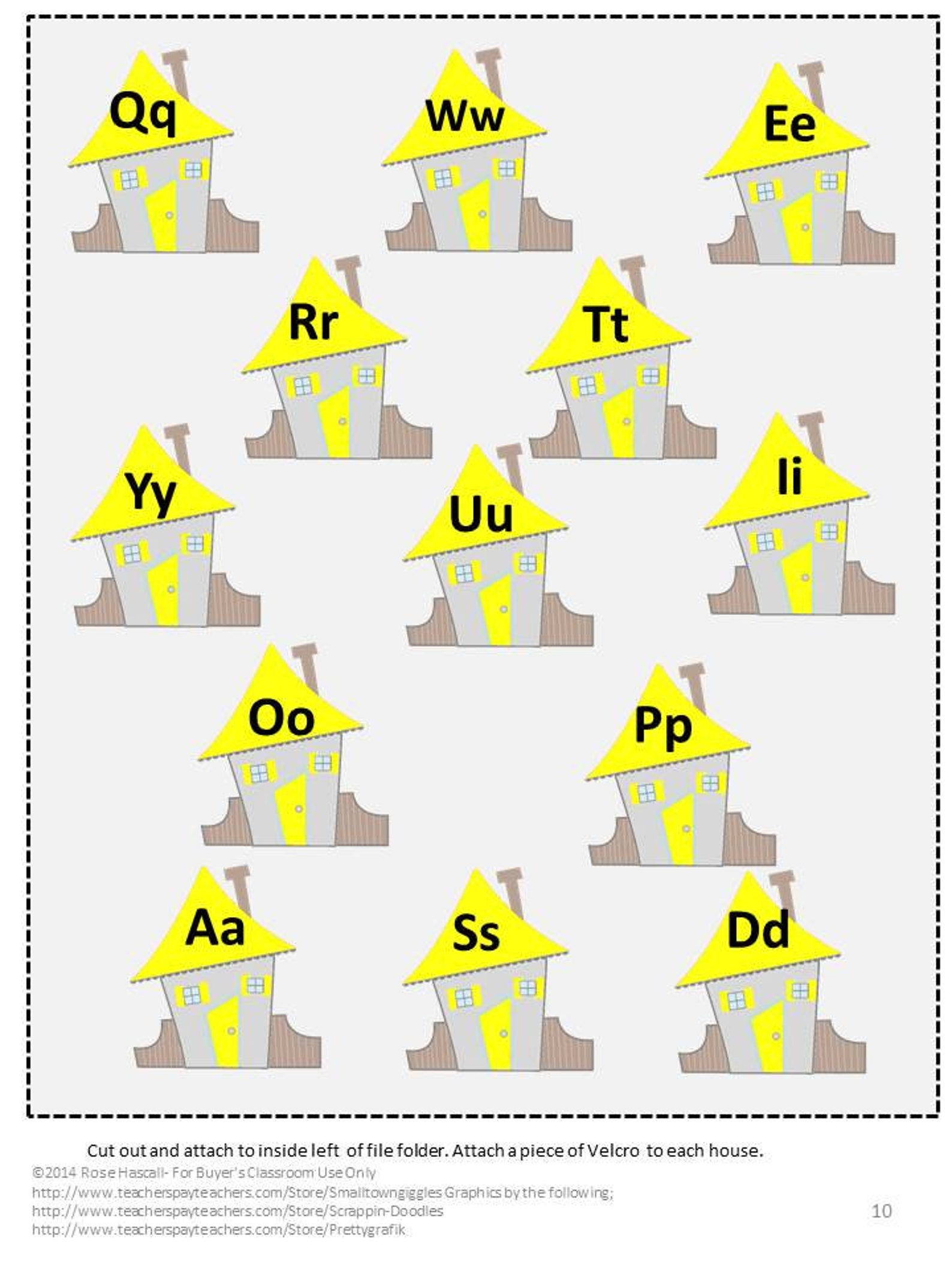My Family My House File Folder Games Math Literacy Fine Motor Skills ...