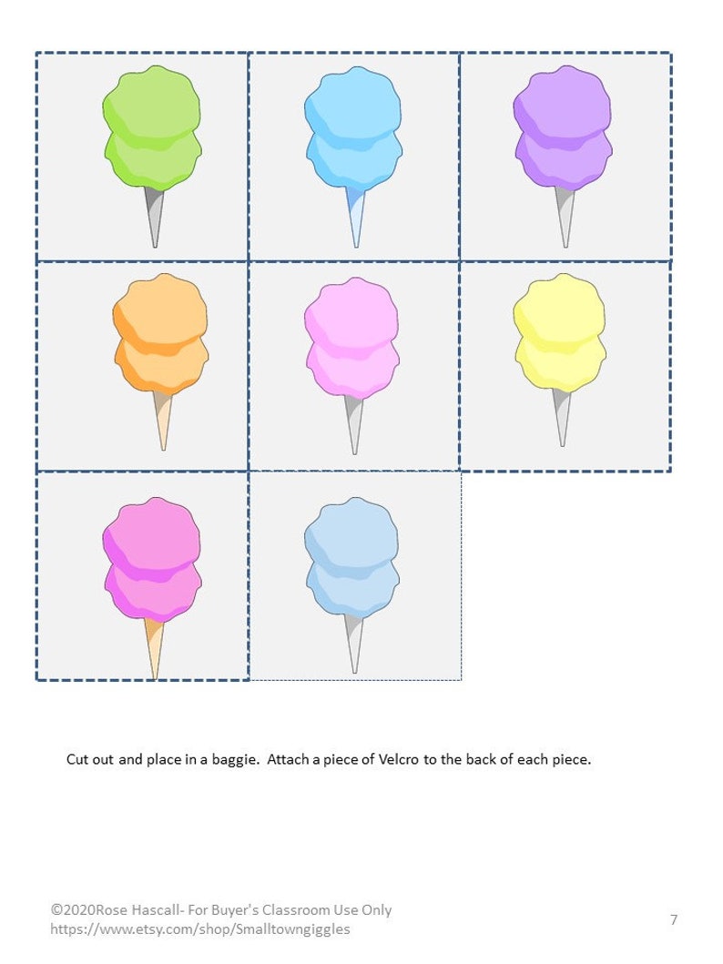 Circus Math Literacy File Folder Games Learning Centers Kindergarten ...