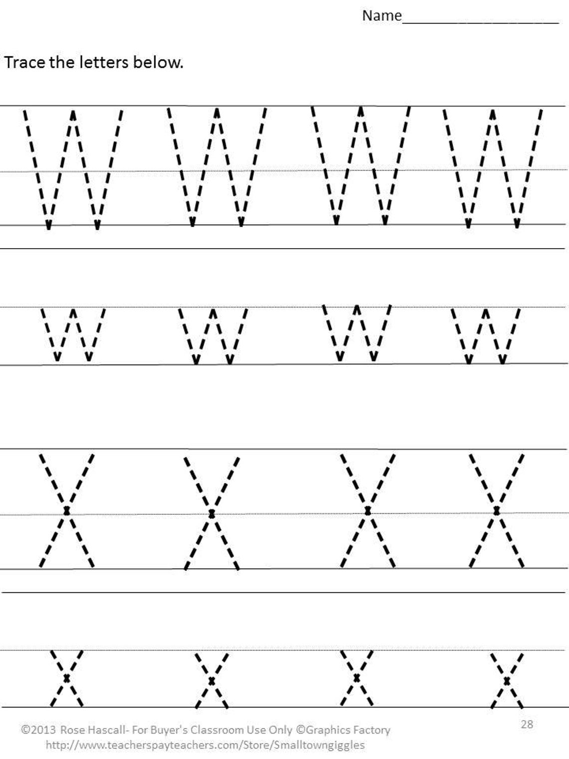 Distance Learning, Alphabet Writing Practice Worksheet Set, Digital ...