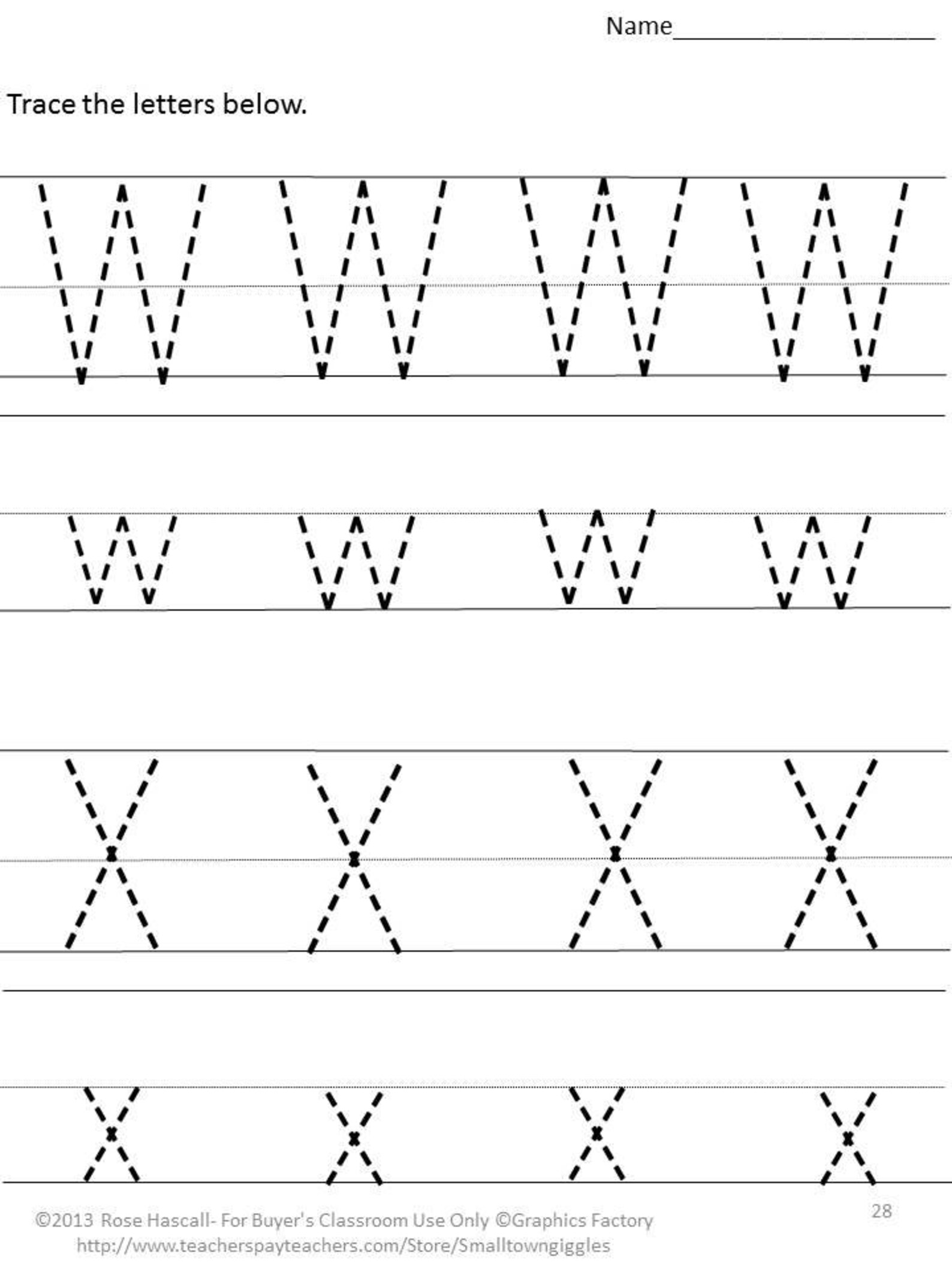 Distance Learning, Alphabet Writing Practice Worksheet Set, Digital ...